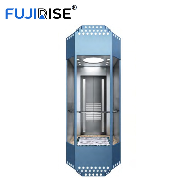 High Quality Elevator Glass Lift 2 Side wall panoramic elevator china ...